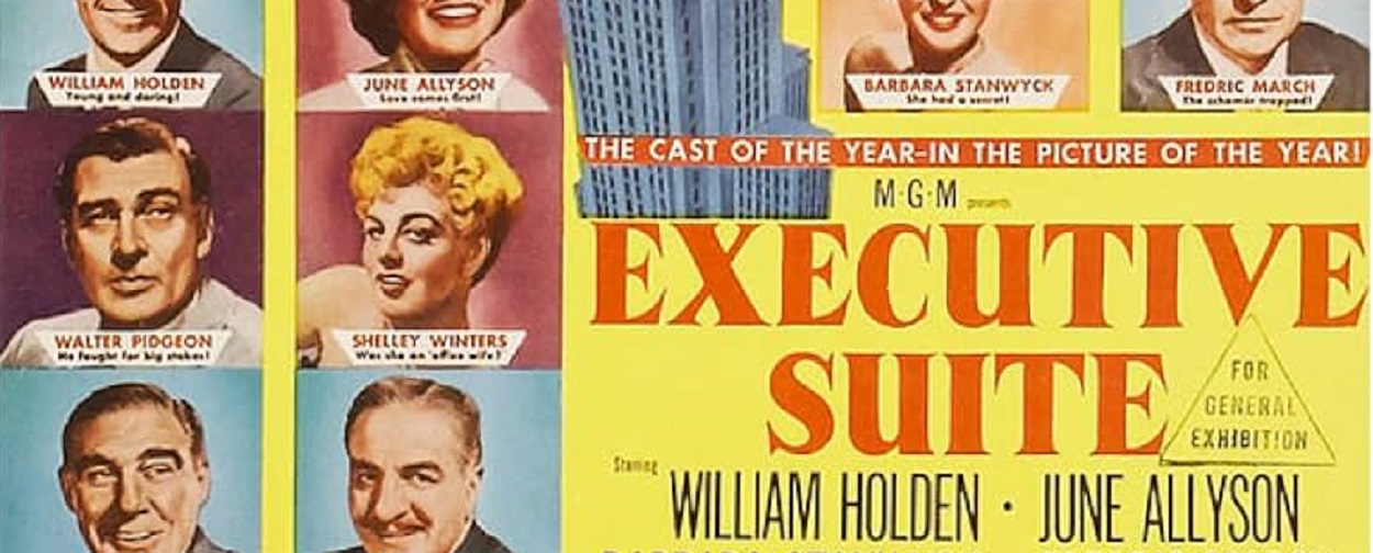 ‘Executive Suite’ (1954): With first-rate performances, glossy drama holds up well – Movies & Drinks